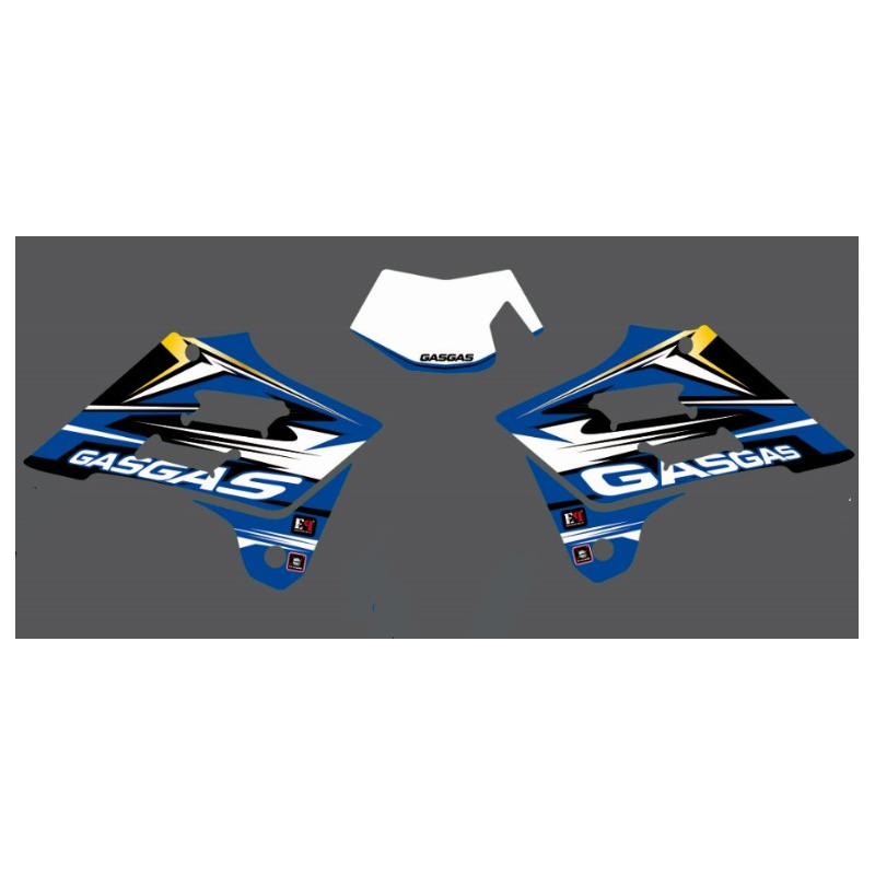 FULL STICKER KIT GAS GAS EC (2001-2006) BLUE