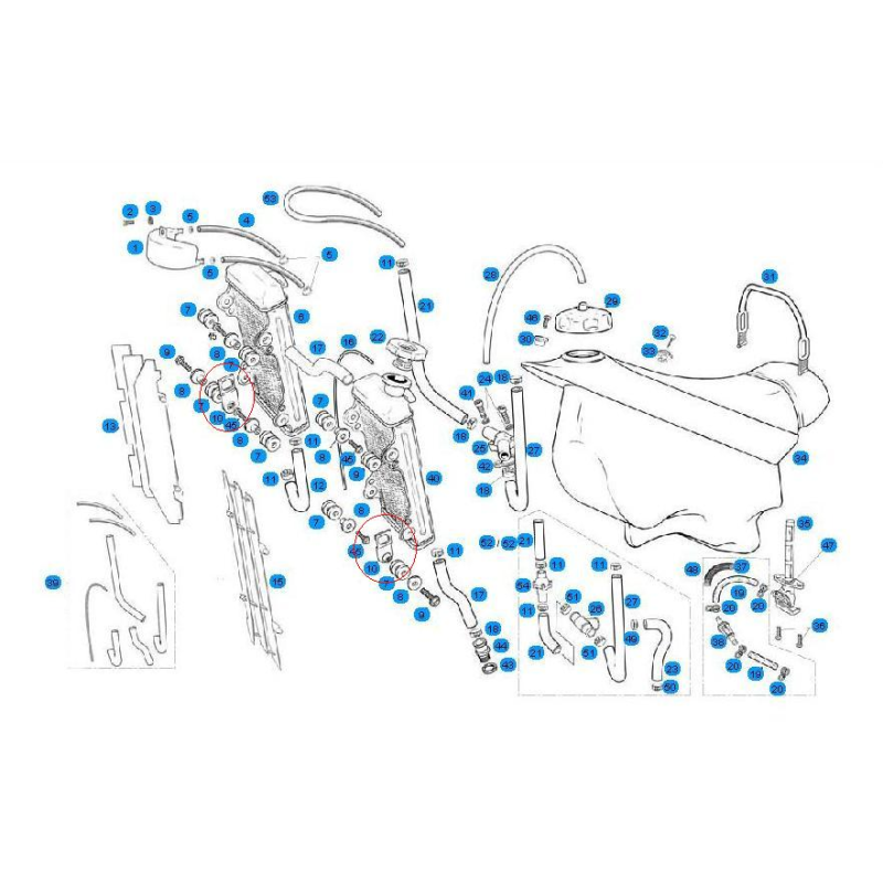 LATERAL RADIATOR NUT GASGAS (94-17) BE25632015